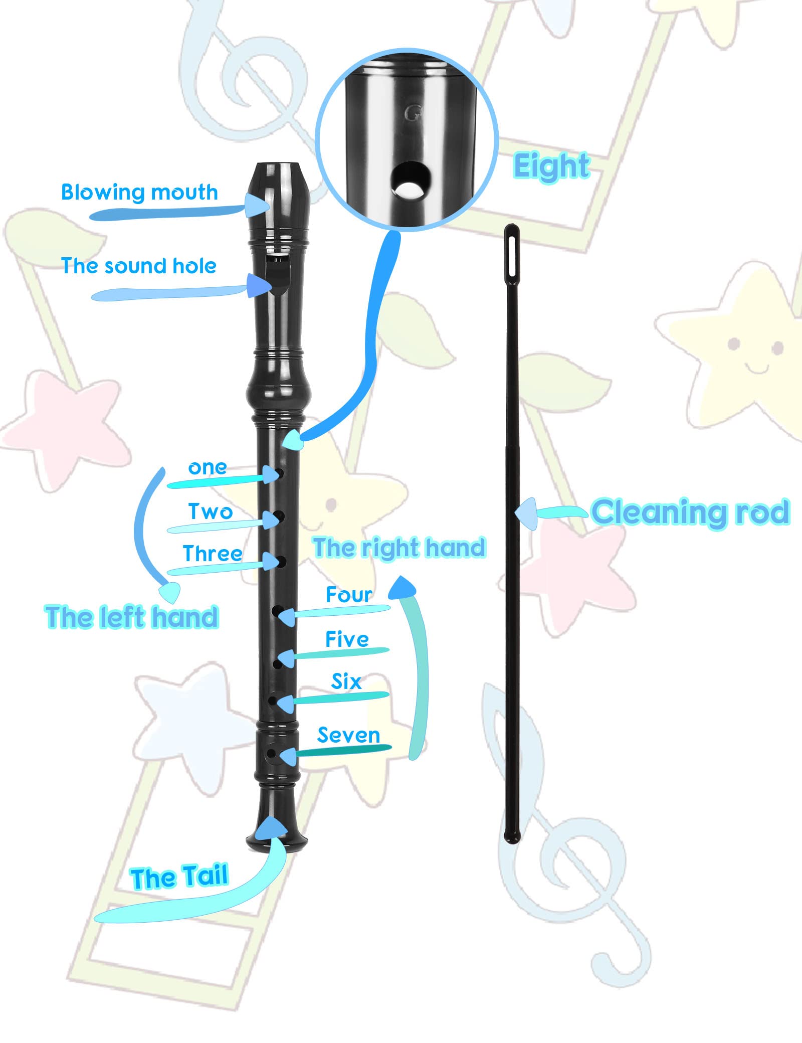 Snapklik.com : Mr.Power Soprano Recorder For Beginners School Students ...