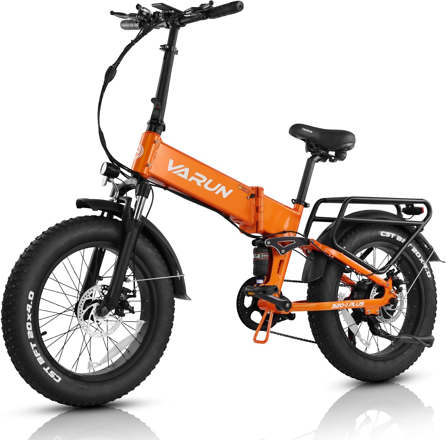Amazon.com : VARUN Folding Electric Bike for Adults - Peak 750W Fat Tire Electric Bicycle with ...