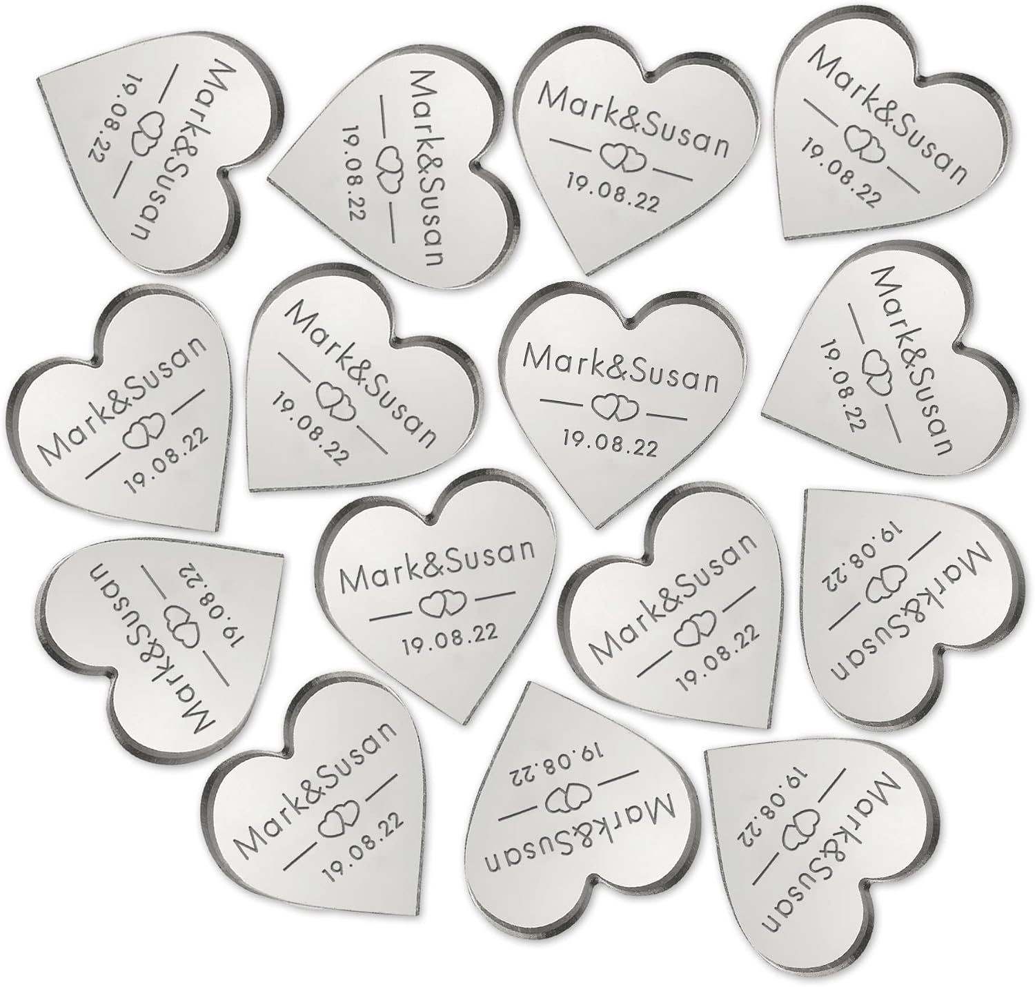 Personalised Wedding Favours for Guests Wedding Decorations 50 Pcs ...