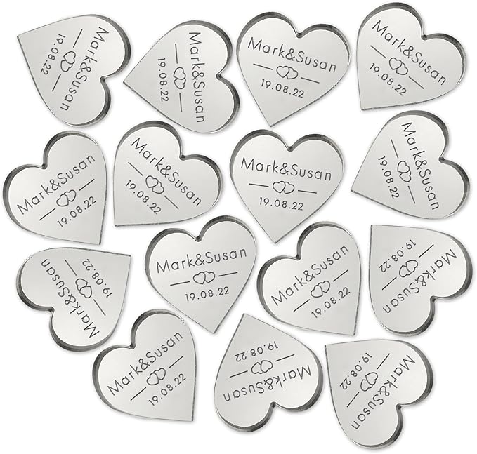 Personalised Wedding Favours for Guests Wedding Decorations 50 Pcs ...