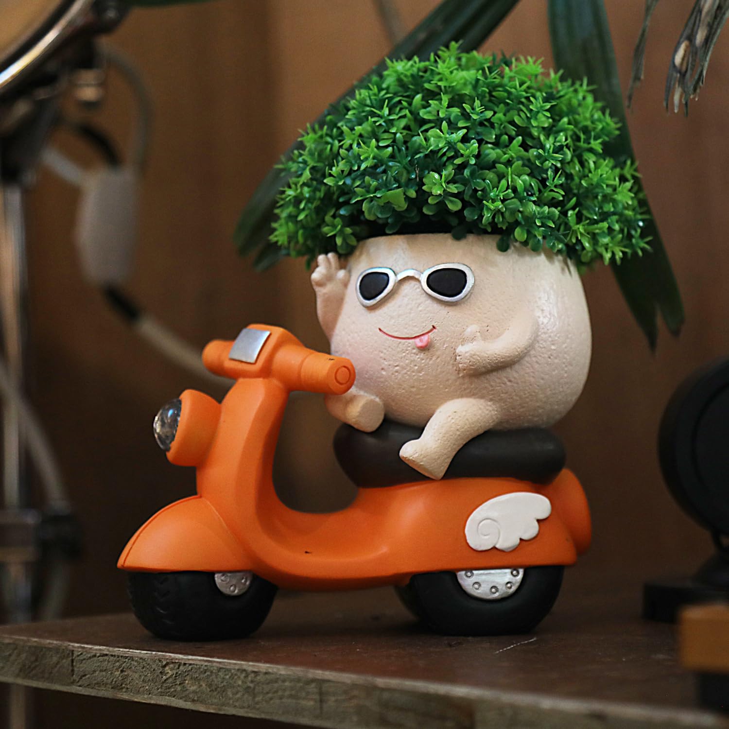 Amazon.com : UMESONG Unique Face Self Watering Planter Pots with ...