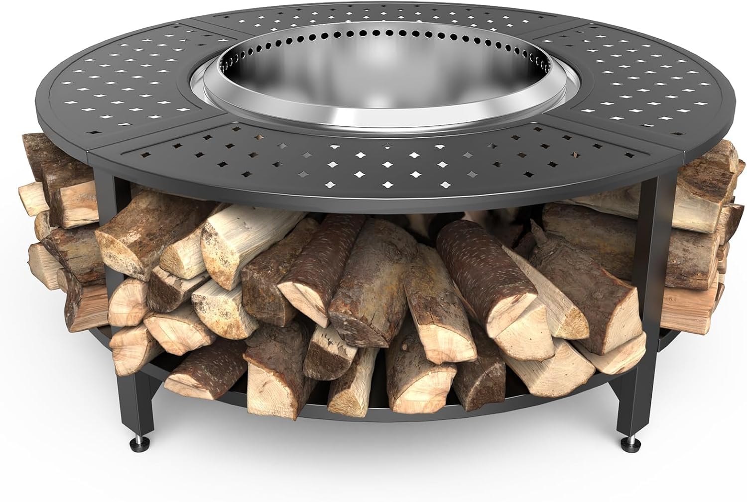 Amazon.com : 48 Inch Fire Pit Surround Table for Solo Stove Bonfire ...