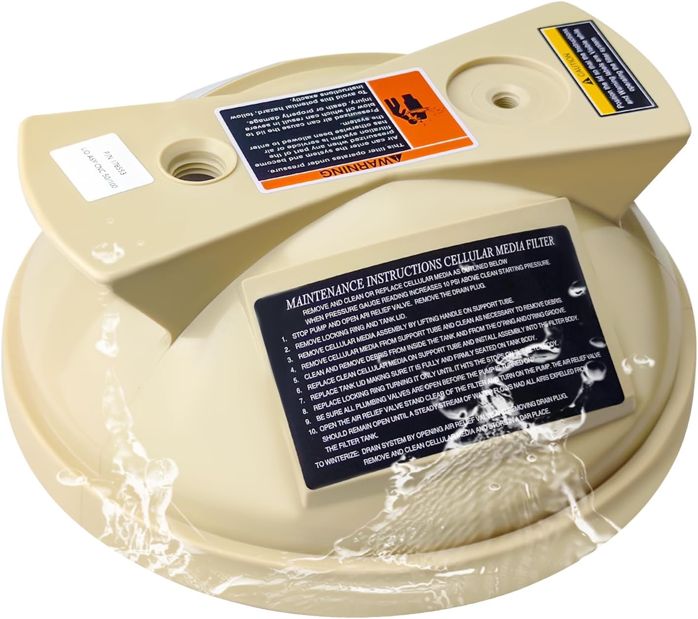 Amazon.com: Yueidung 178553 Lid Assembly Replacement Clean and Clear ...