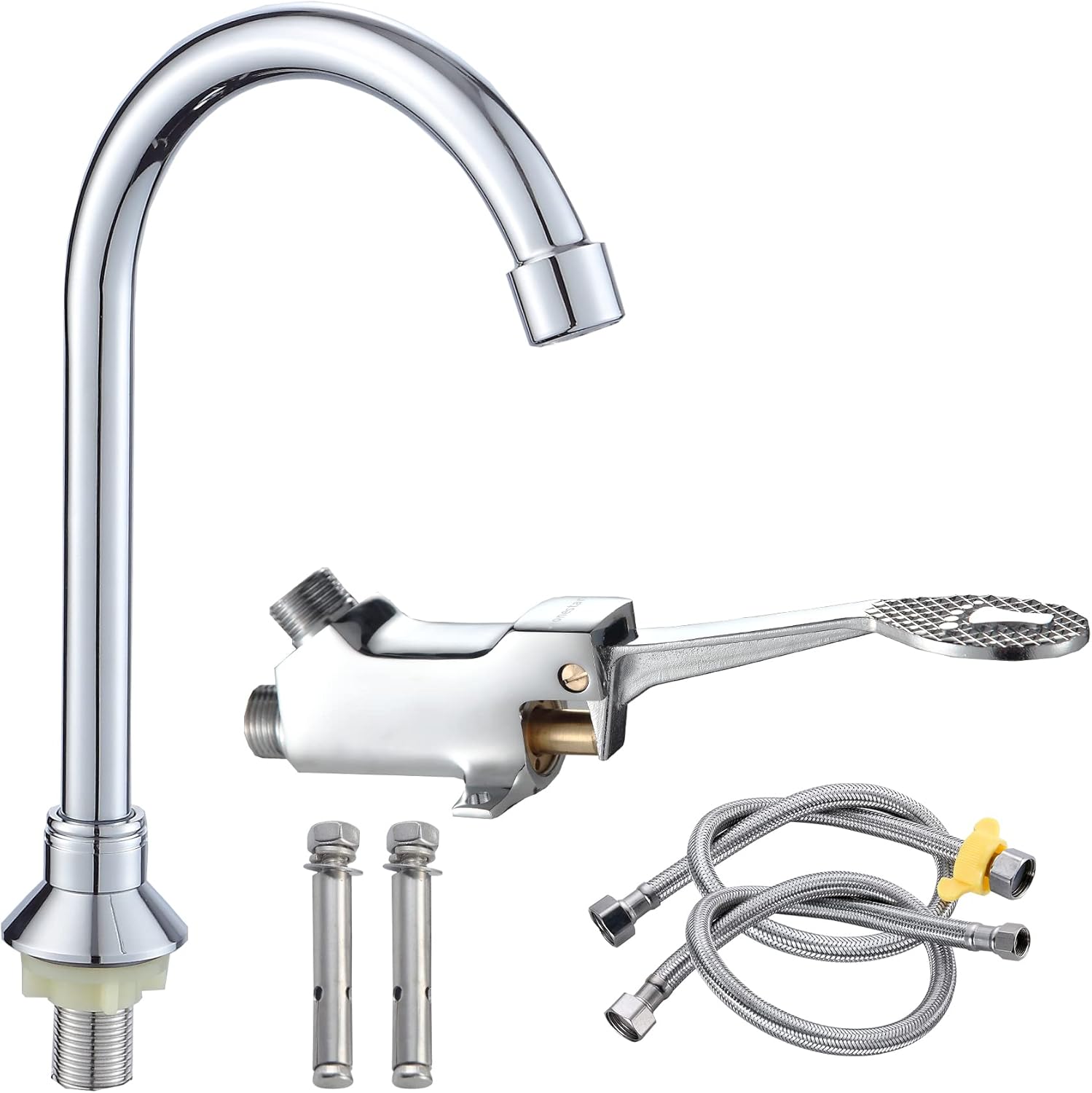 Jeonestan Foot Pedal Faucet Set, Touchless Foot Operated Water Pump ...
