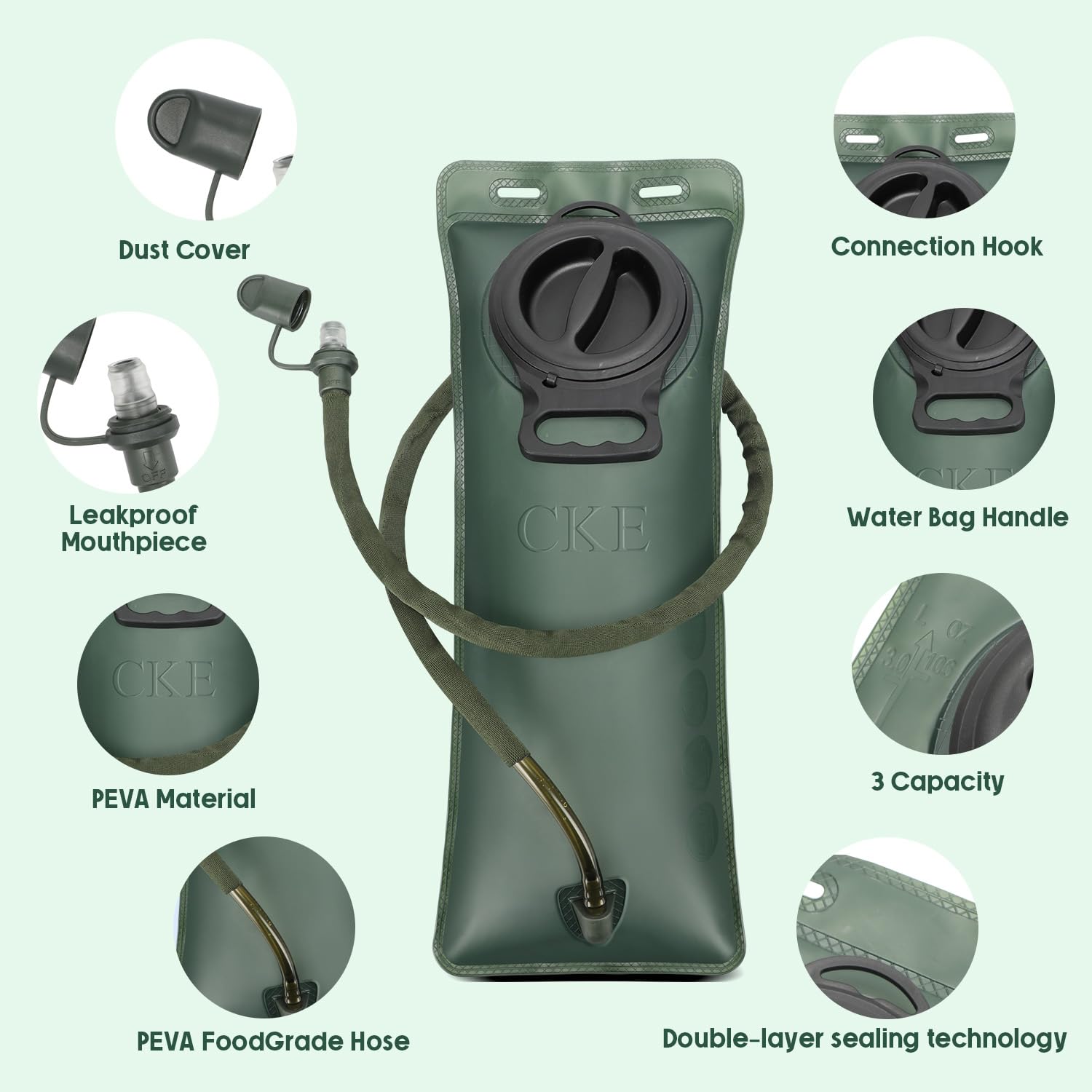 Snapklik.com : Water Bladder For Hydration Pack Hiking Water Backpack ...
