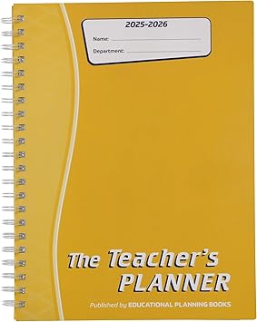 Educational Planning Books - The Teachers Planner Wirobound 2025-26 ...
