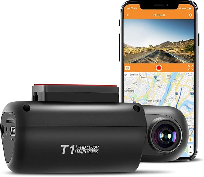 Amazon.com: GPS Dash Camera for Cars, EACHPAI T1 Dash Cam Front 1080P ...
