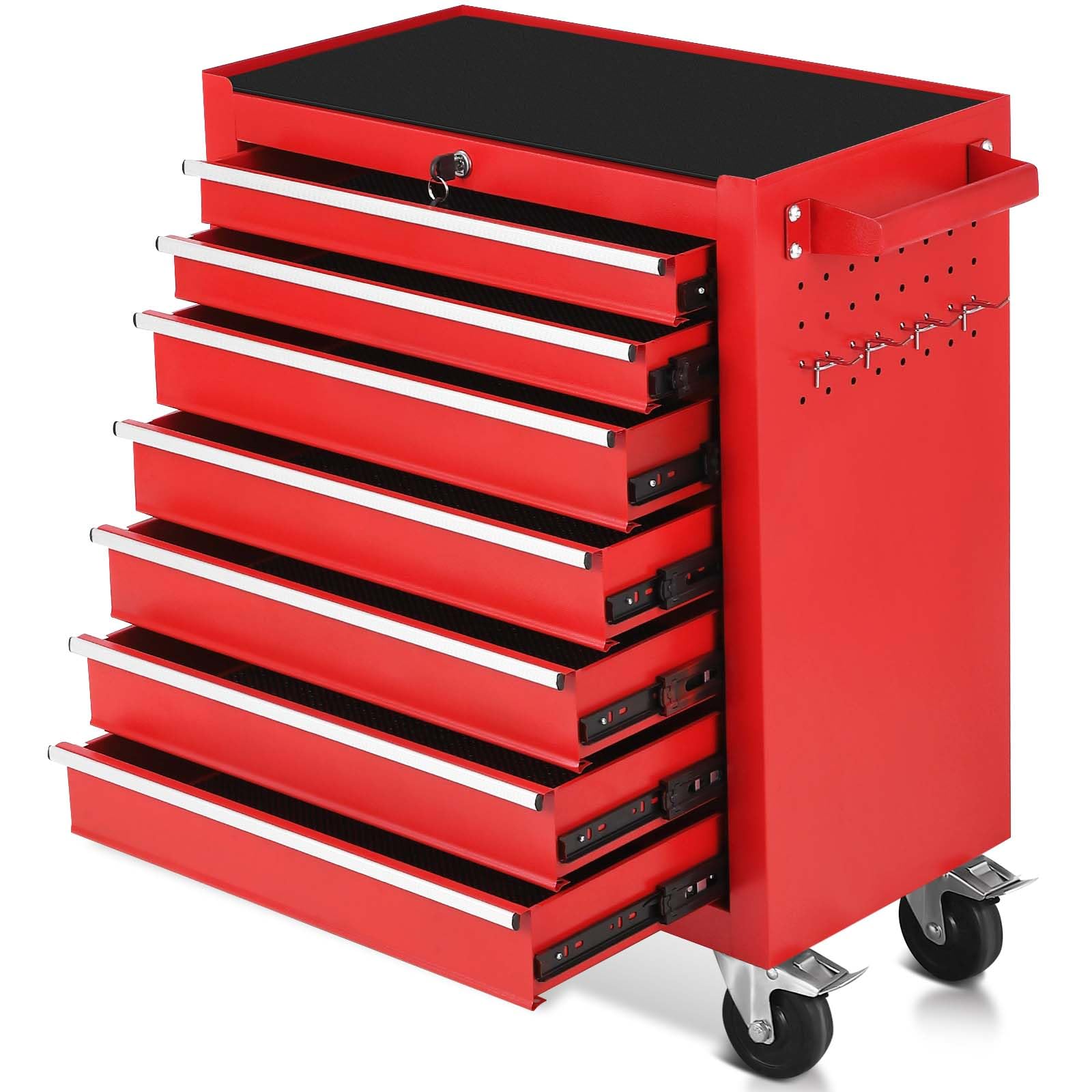 Amazon.com: 7-Drawer Metal Rolling Tool Chest with Wheels,Heavy Duty ...