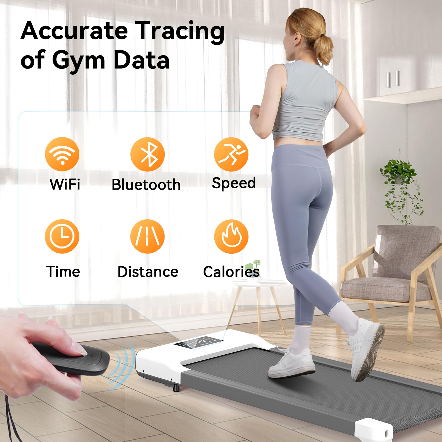 Snapklik.com : Walking Pad Treadmill, 3 In 1 Portable Under Desk ...