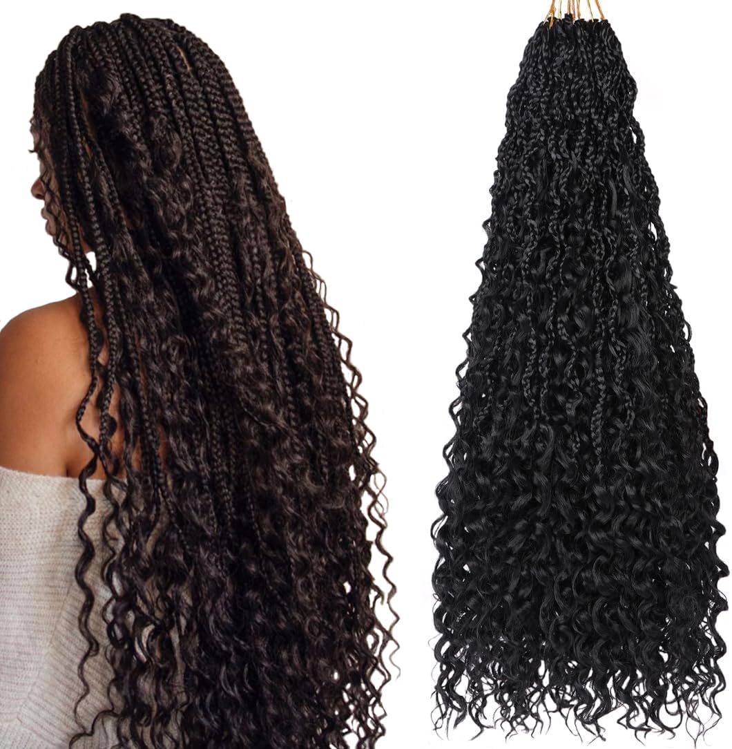 Amazon.com : Beverlee Boho Box Braids 8 Packs Goddess Box Braids 22 ...