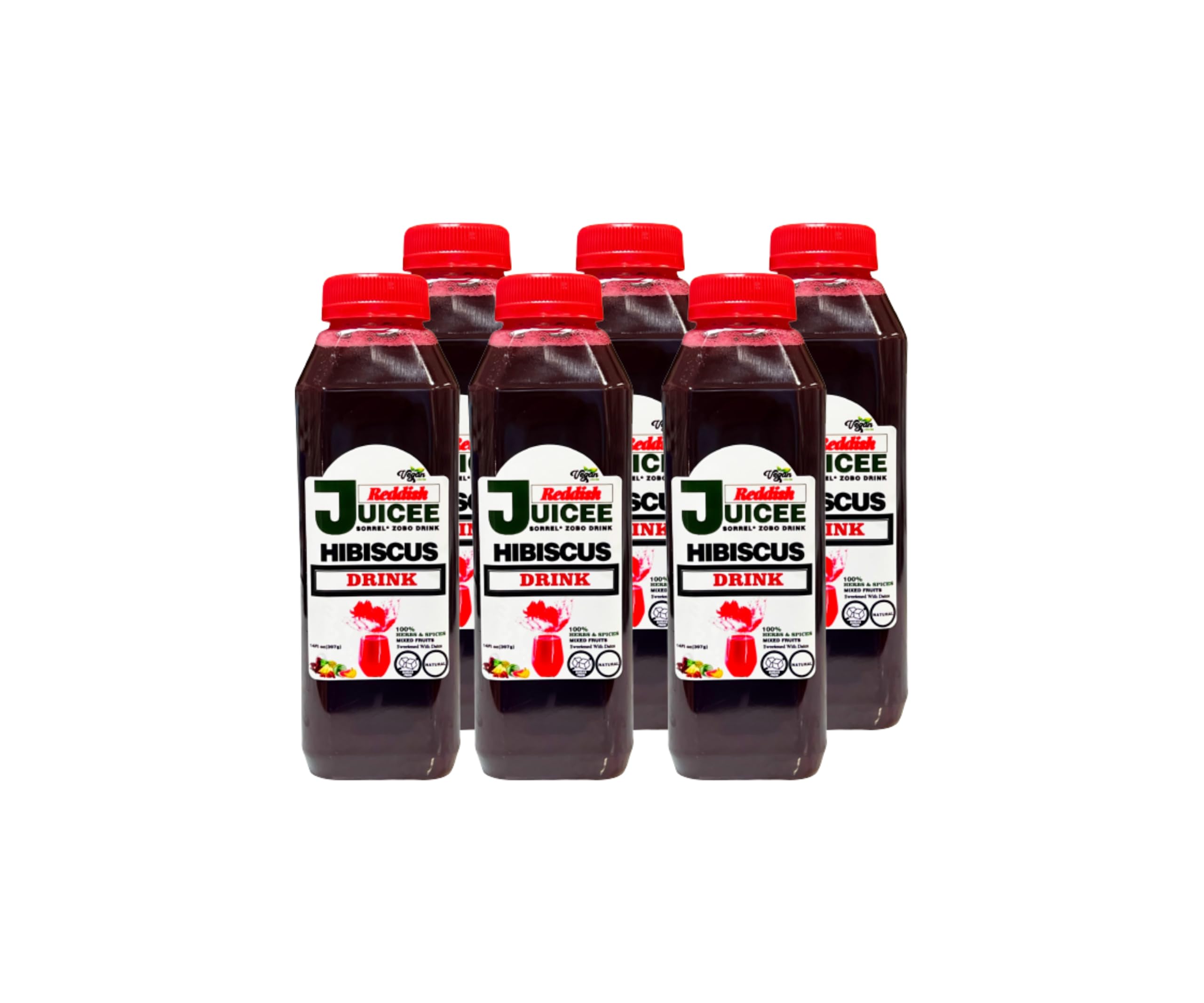 Amazon.com : Hibiscus Drink Mixed Fresh Fruits 18oz (Sorrel, Zobo Drink ...