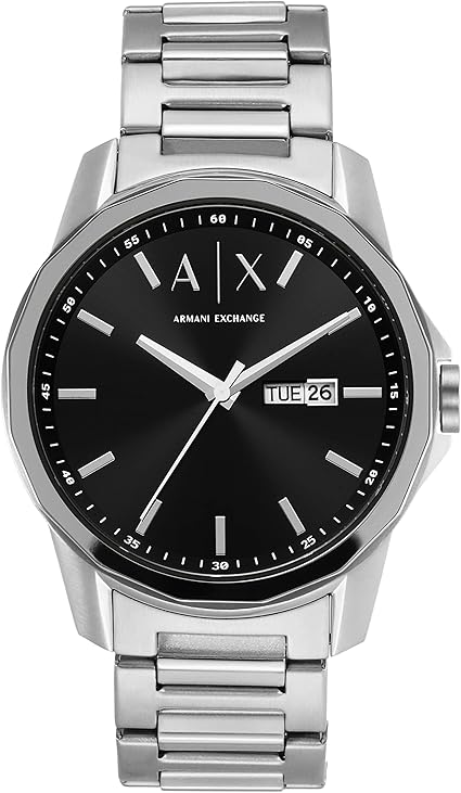 Amazon.co.jp: [A|X アルマーニ エクスチェンジ] 腕時計 AX1733 メンズ シルバー : ファッション