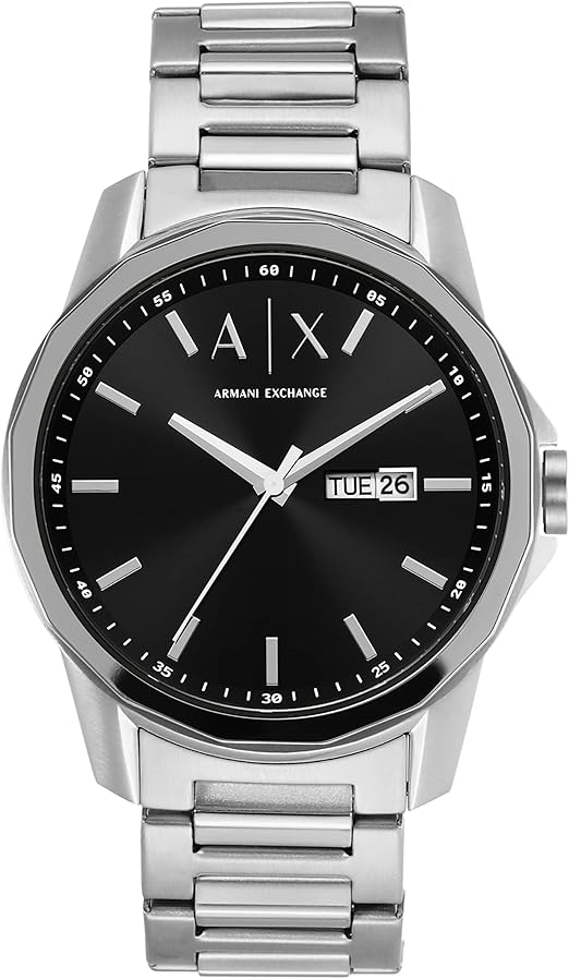 Amazon.co.jp: [A|X アルマーニ エクスチェンジ] 腕時計 AX1733 メンズ シルバー : ファッション