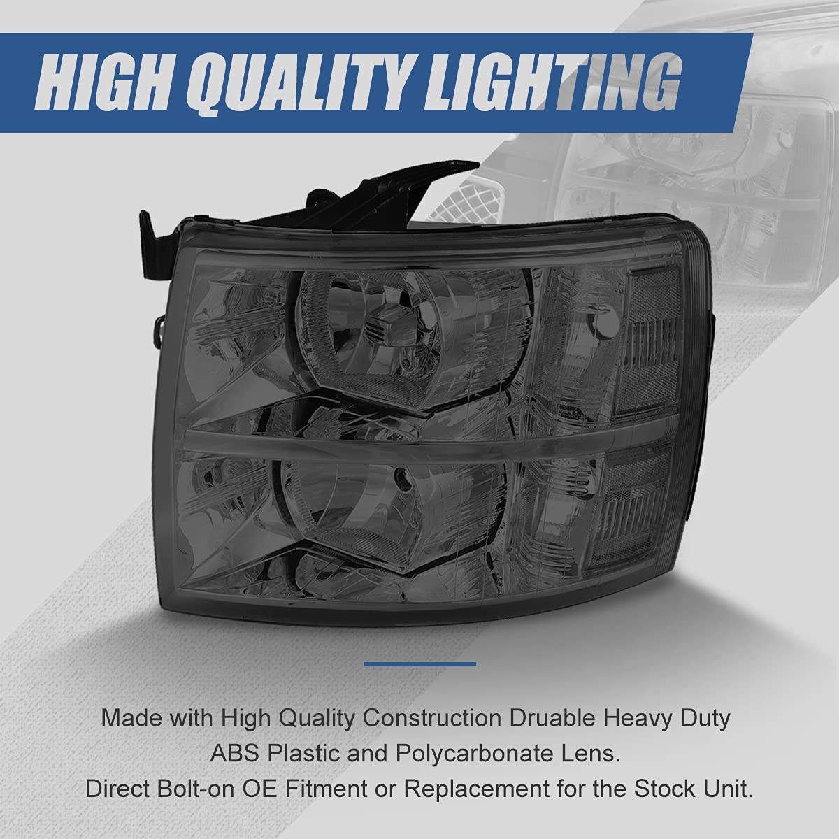 Auto Dynasty Factory Style Halogen Headlights Assembly Compatible with ...