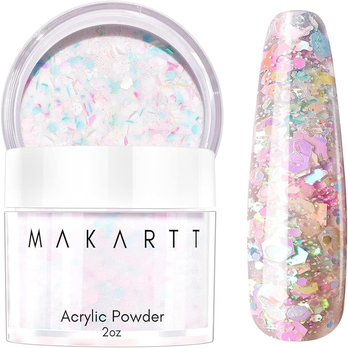 Amazon.com: Mia Secret GLITTER Acrylic Powder Collection (12 pc) Nail ...