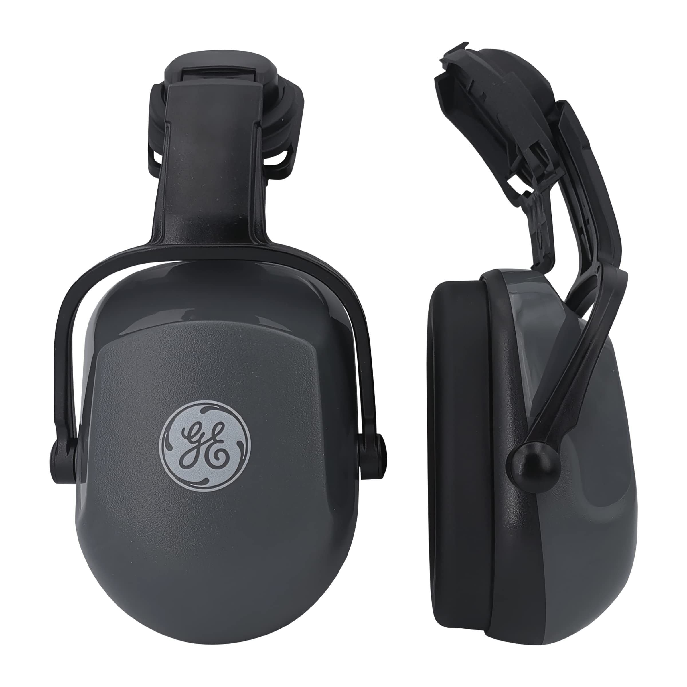 GE Cap Mounted Earmuff, 25 dB NRR, Dielectric, Noise Reduction Safety ...