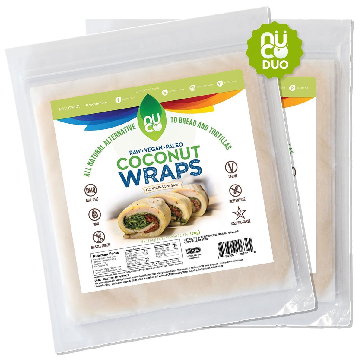 Amazon.com: NUCO All Natural, Paleo, Gluten Free, Vegan Non-GMO, Kosher ...