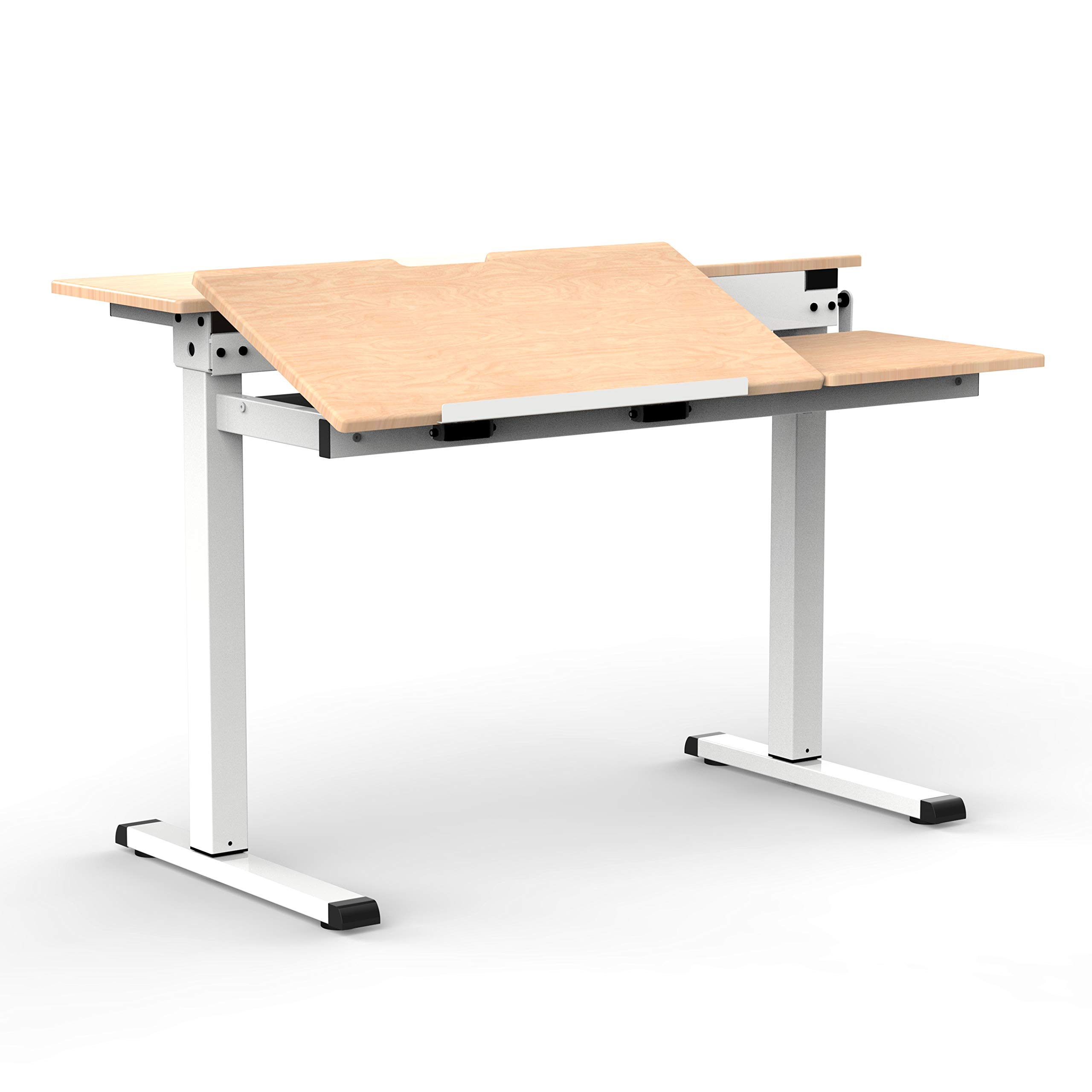Stand Up Desk Store 48" Crank Adjustable Height Split Level Drafting ...