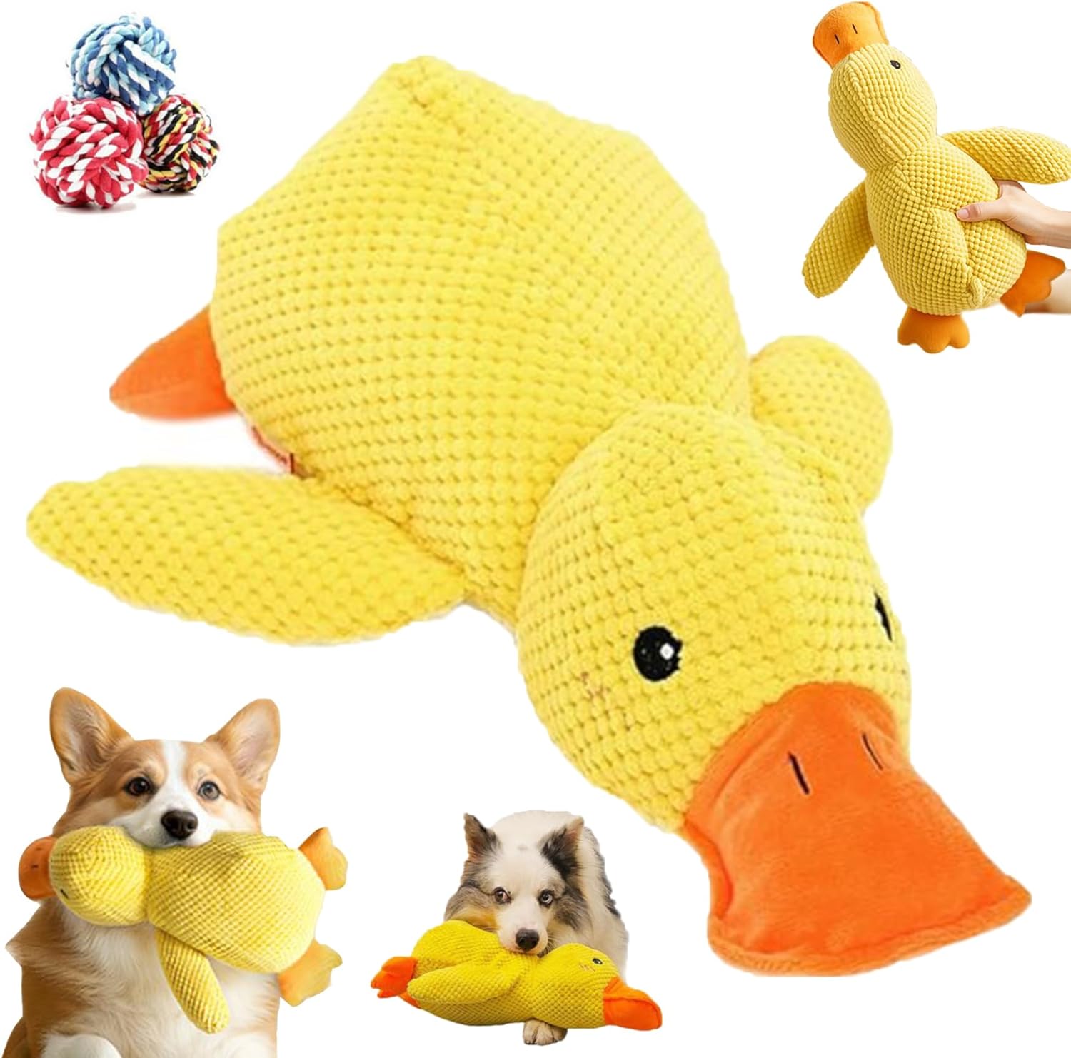 Amazon.com : Grishay Calm Duck Dog Toy, 2024 Durable Calming Duck Dog ...