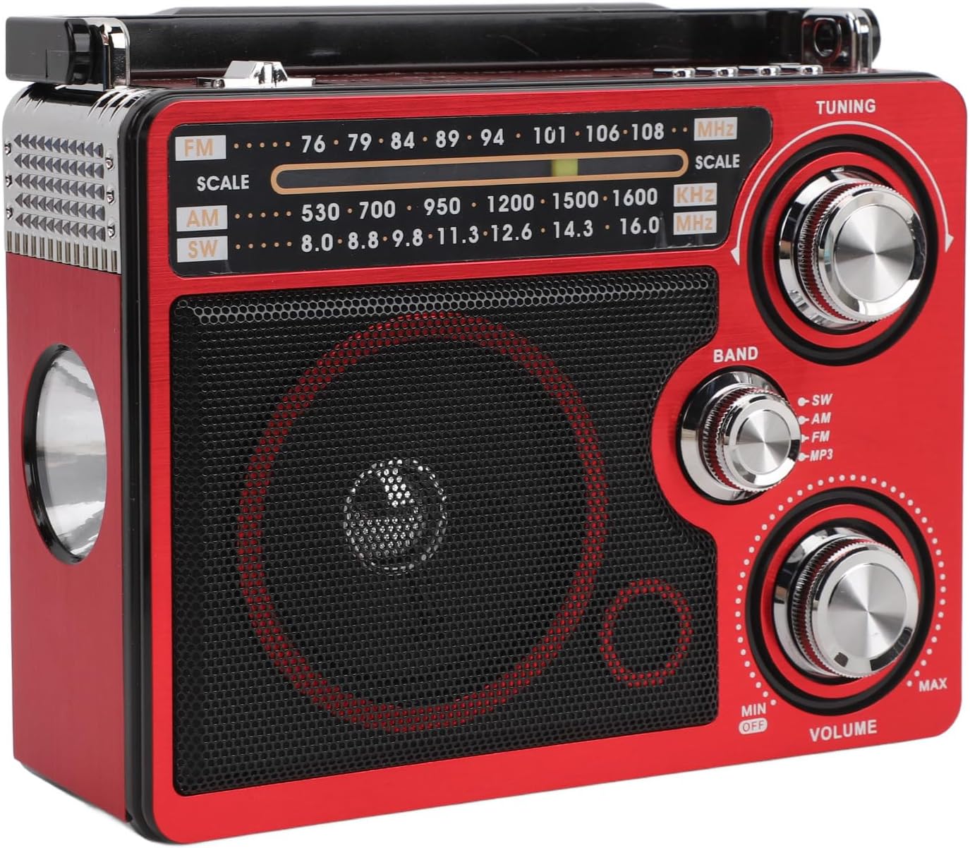 Radio de Onda Corta Portátil de Banda Completa, Am FM SW LW Radio de ...