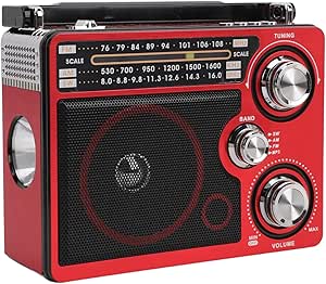 Amazon.com: Zunate Full Band Portable Shortwave Radio, AM FM SW LW World Band Radio DSP Good ...