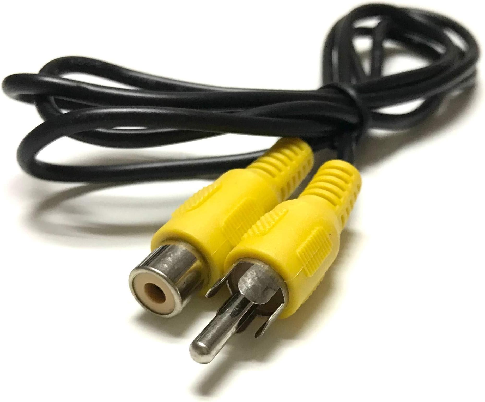 Amazon | AGG RCAケーブル 延長ケーブル 1m 映像 黄色 オス - メス RCA11-OM1 | AGG | RCAケーブル