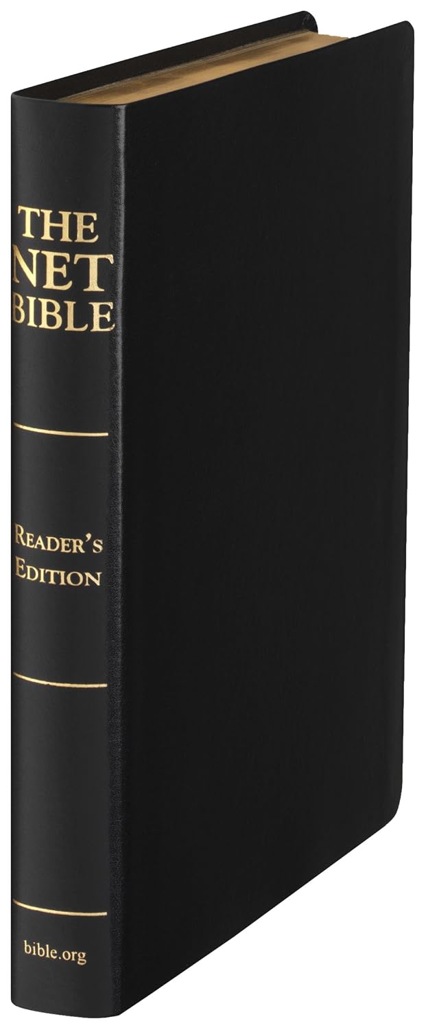 NET Bible Reader's Edition (Premium Bonded Leather Black Saddle ...