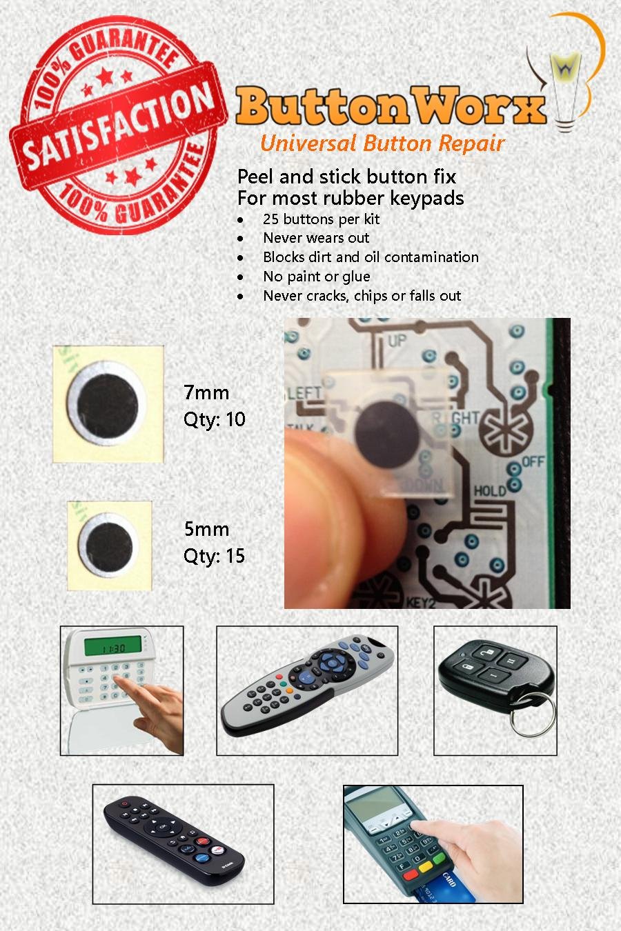Keypad Fix Clean and Restore Conductivity to The Carbon on The Keys and ...