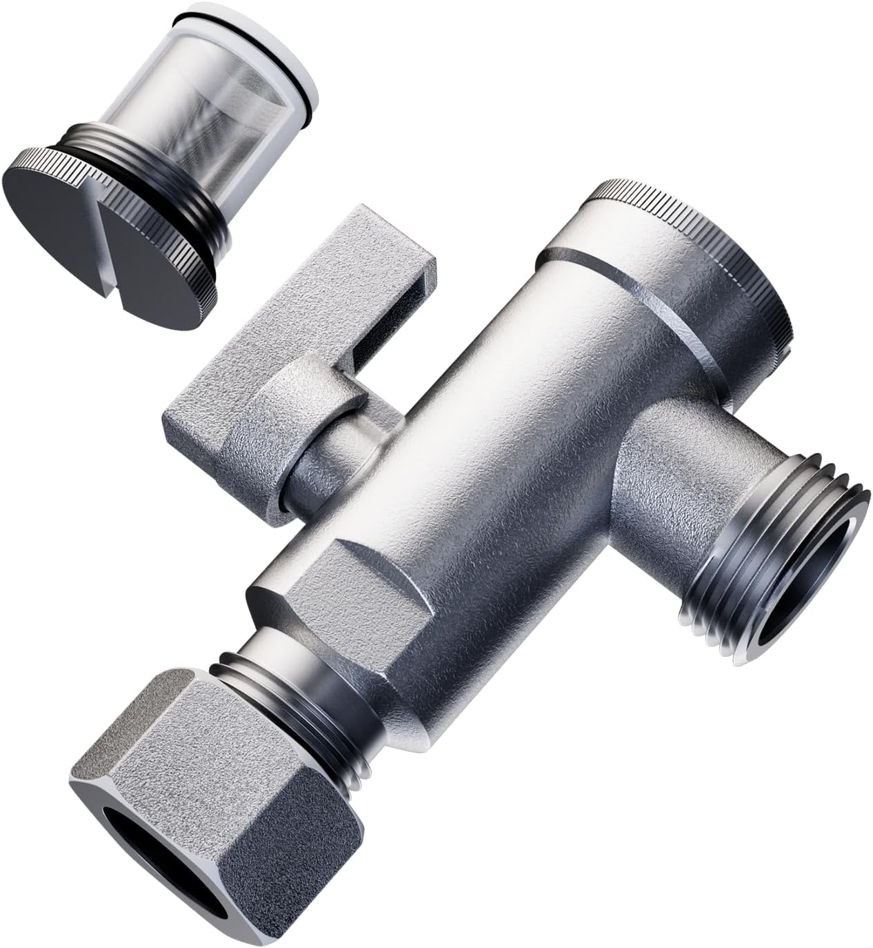 Toilet Shut Off Valve, G1/2 Connector Shut Off Valve Stainless Steel ...