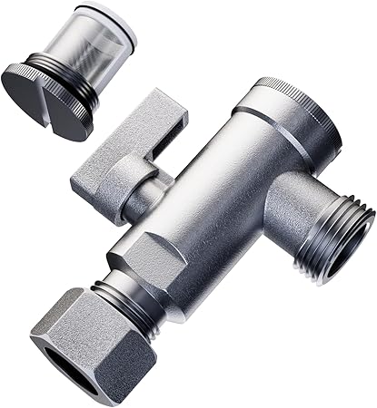 Toilet Shut Off Valve, G1/2 Connector Shut Off Valve Stainless Steel ...