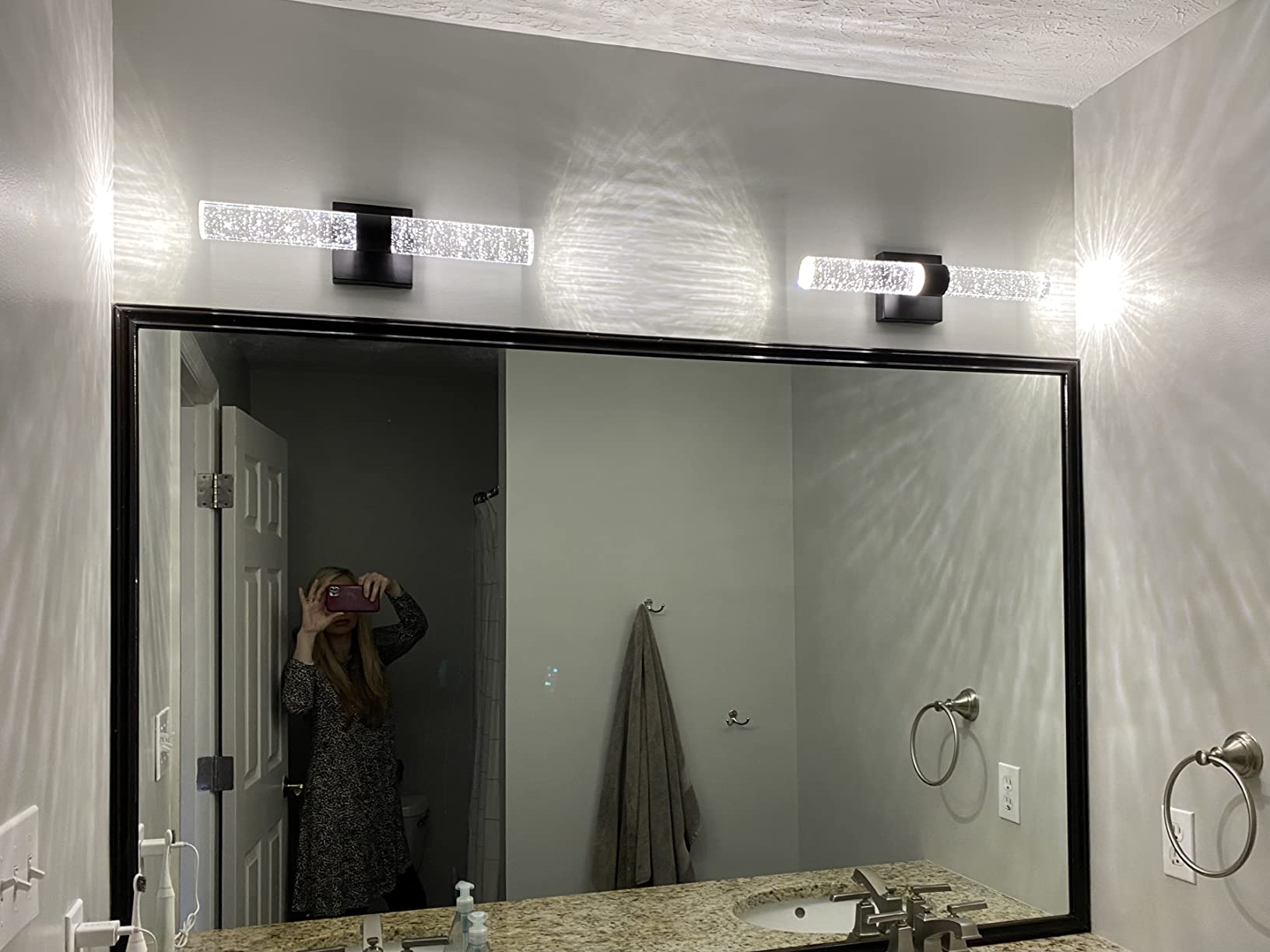 $22/mo - Finance CCYCOL Gold Wall Sconces Set of Two LED Bathroom ...