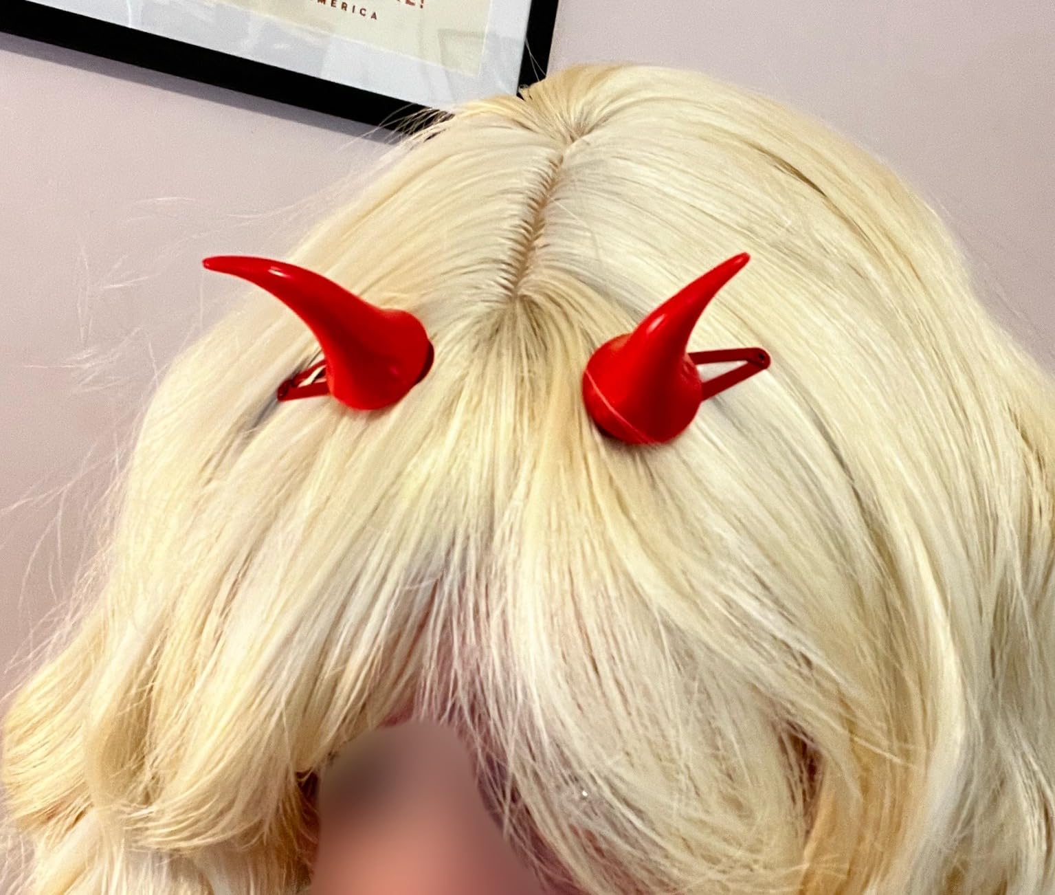 Amazon.com: 3 Pairs Red Devil Horns Hair Clips Halloween Demon Cosplay ...