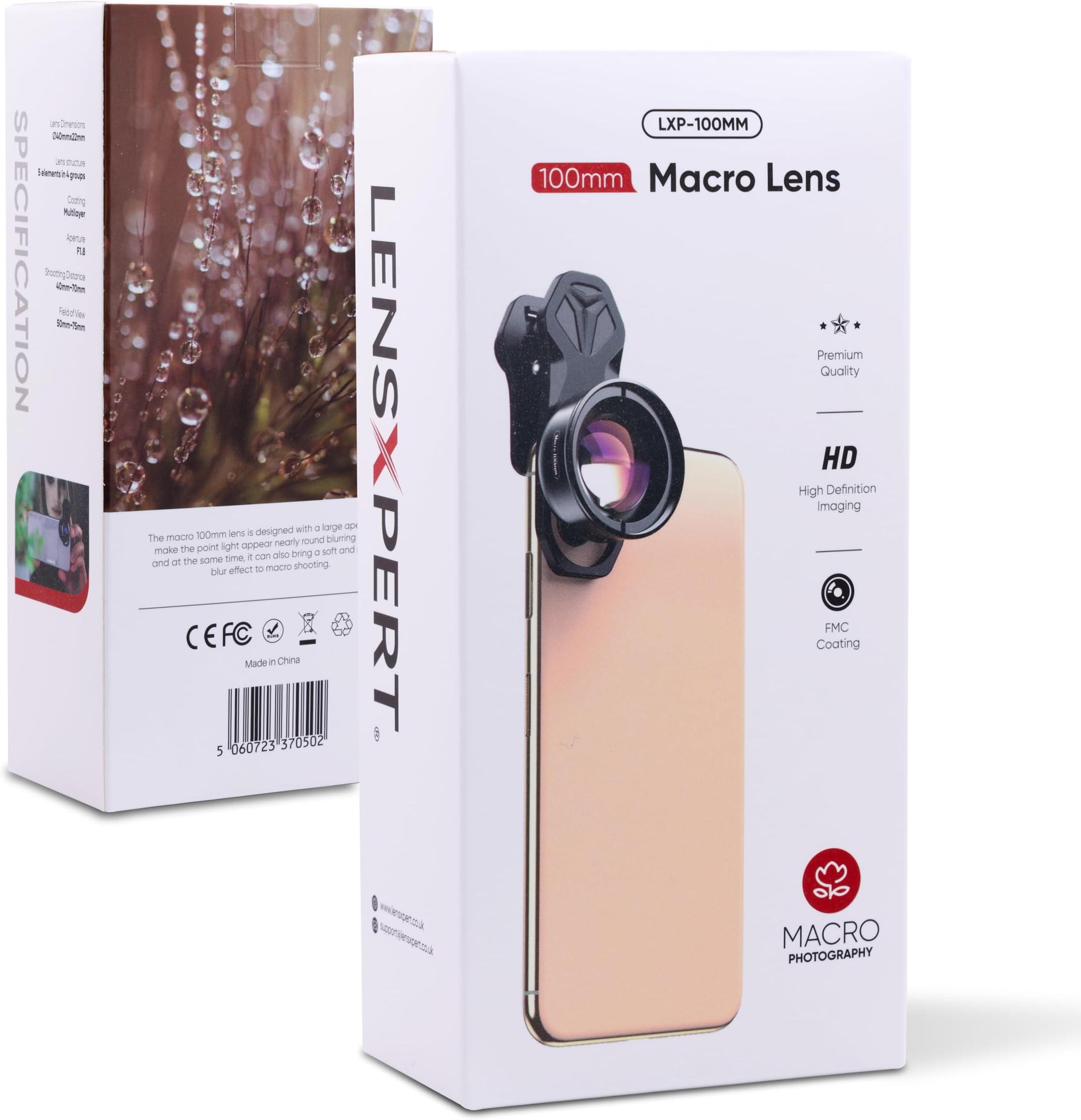 Amazon.com: LensXpert® Professional Smartphone 100MM Macro Lens for ...