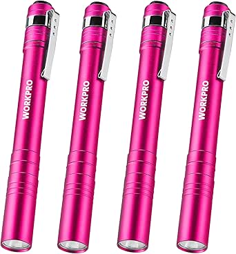 WORKPRO LED Pen Light, Aluminum Pen Flashlights, Pocket Flashlight with ...