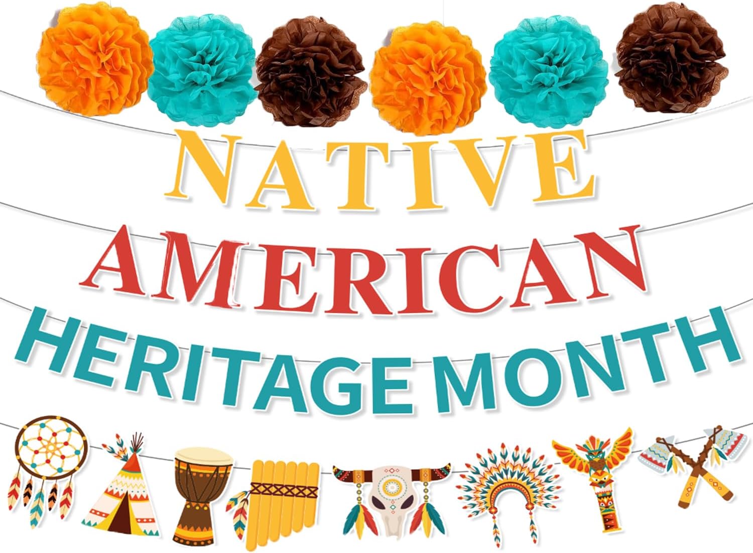 Amazon.com: Native American Heritage Month Decorations,Include Native ...