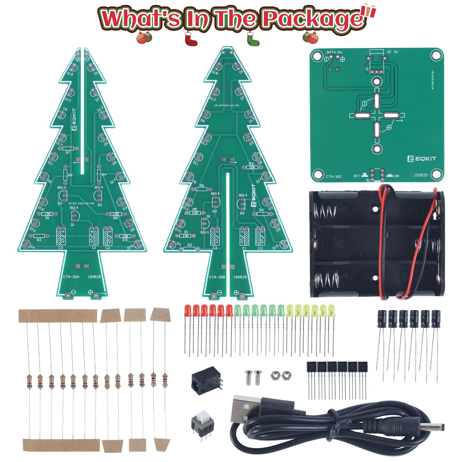 Snapklik.com : Christmas Tree Soldering Project, Icstation 3D Xmas Tree ...