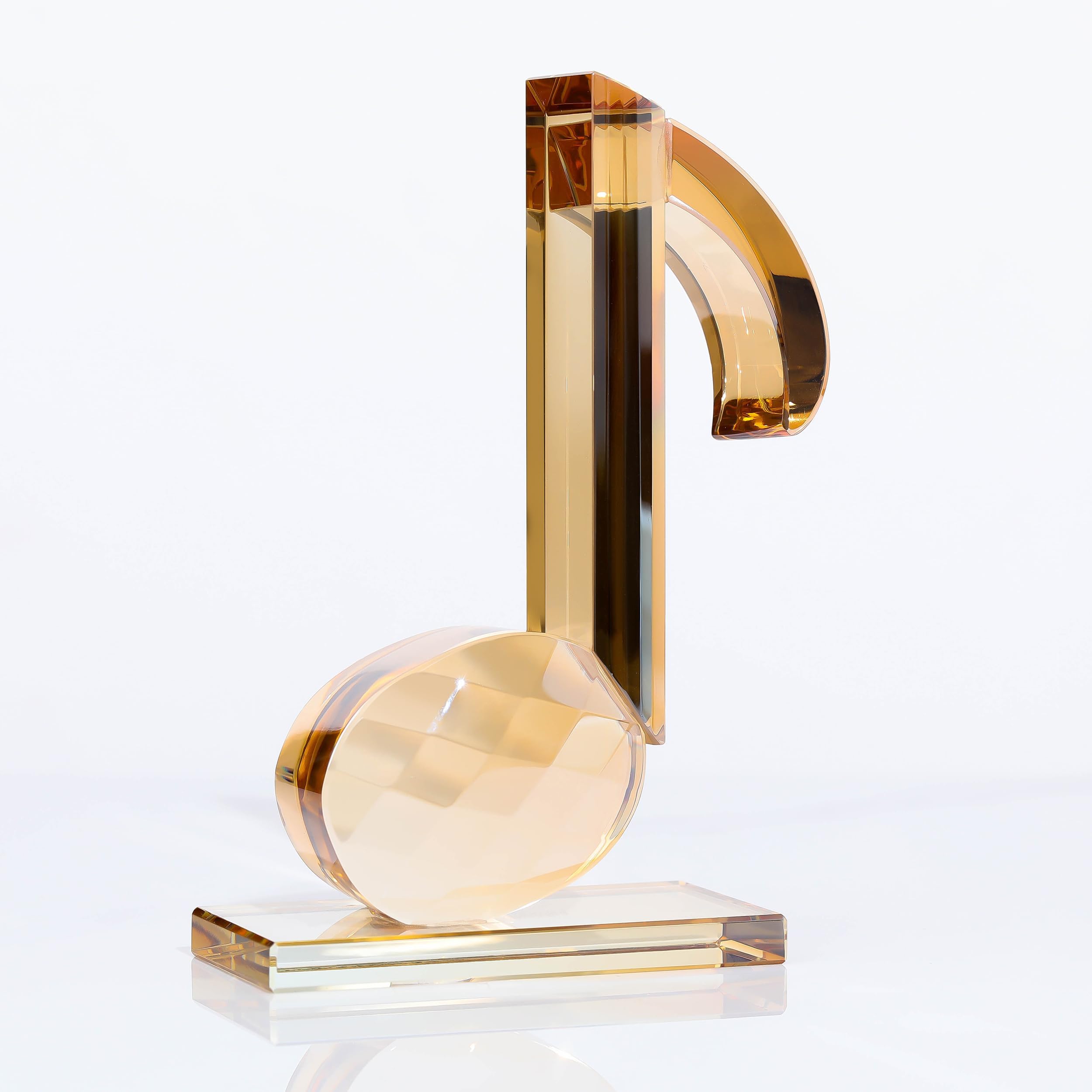 Amazon.com: Qianwei Crystal Eighth Note Music Note Figurine Statue ...