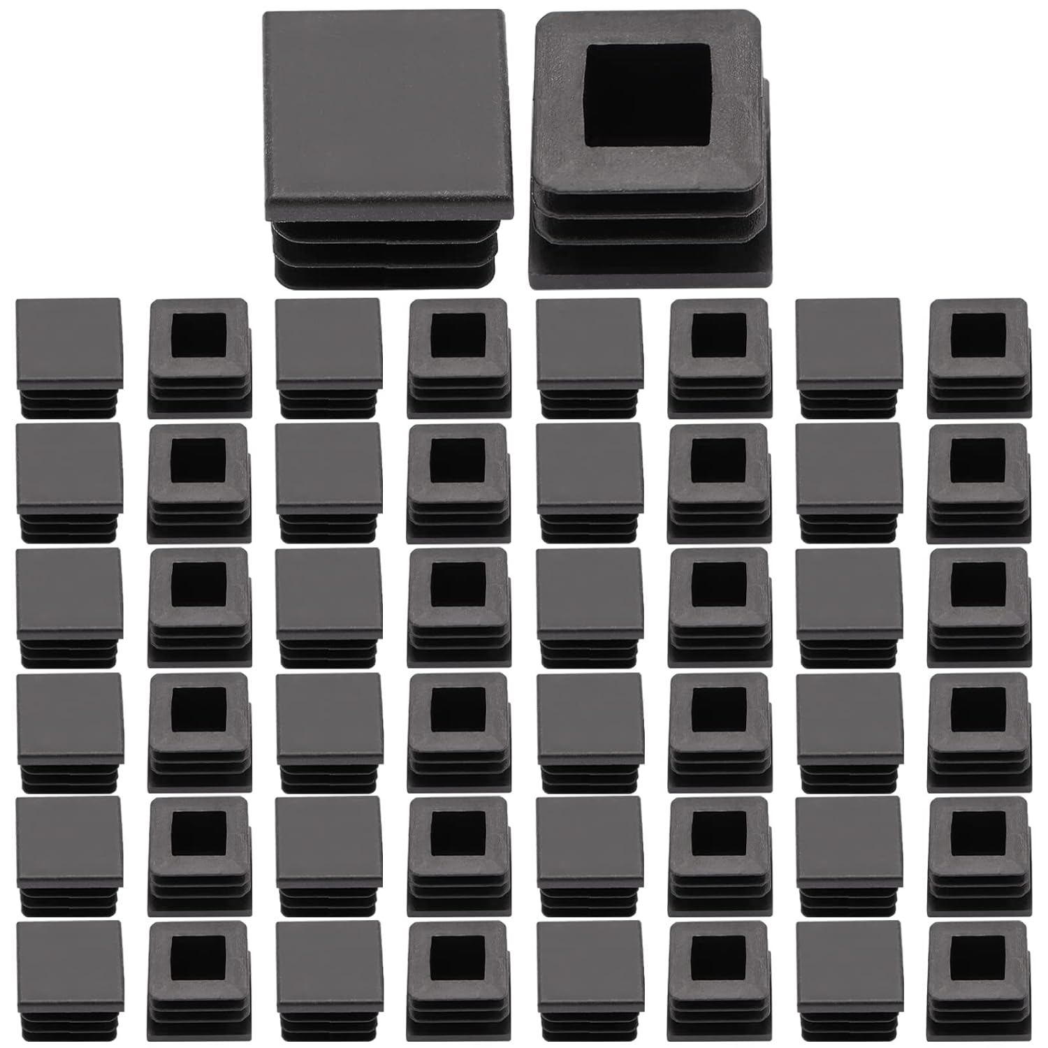 Amazon.com: 50PCs 3/4inch Steel Pipe Plastic Plug Square Plastic Plug ...