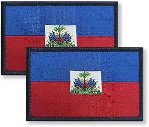 Amazon.com: Overdecor Haiti Haitian Flag Patch Tactical Military Patches - Hook and Loop ...