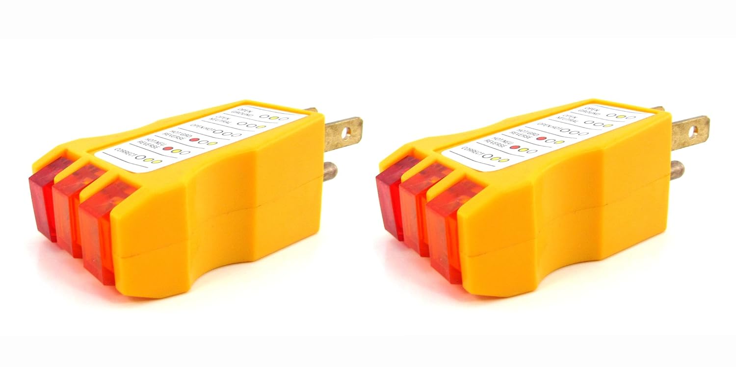 Elitexion Outlet Circuit Receptacle Tester - Pack of 2 : Amazon.in ...