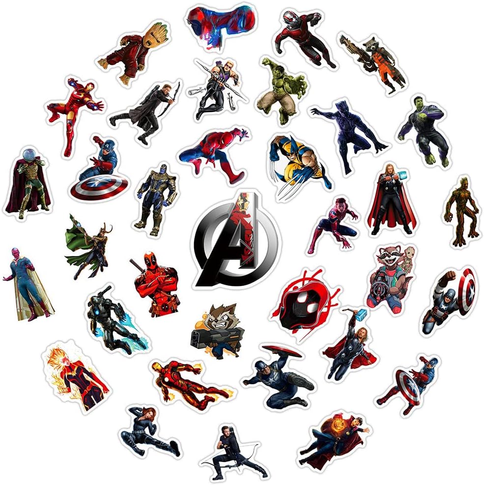 HNTR Superhero Stickers Hero Stickers Collection – Assemble Stickers ...