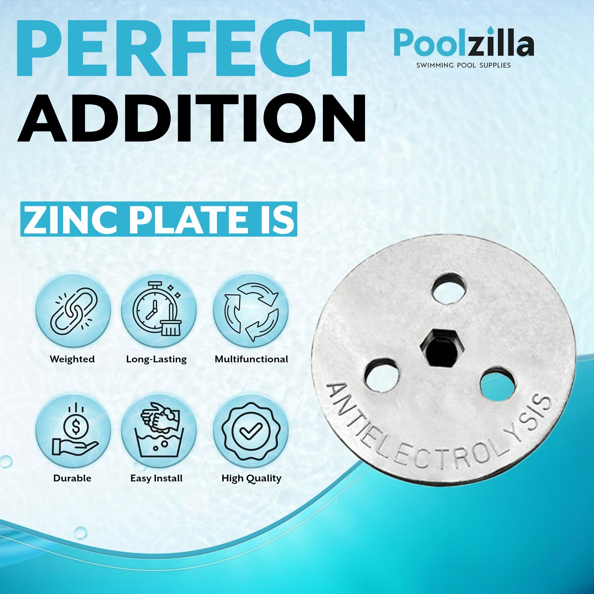 Snapklik.com : Zinc Anode Plate - 3 Pack, Keep Your Skimmer Basket In ...