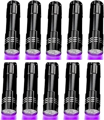 UV Flashlight Black Light UV Lamp Portable Light Mini Flashlights ...