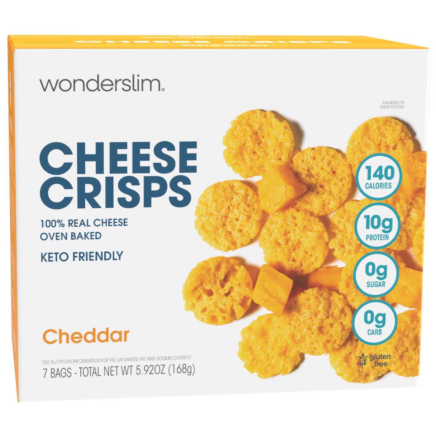 Amazon.com: Wonderslim Cheese Crisps, Cheddar, Protein Snack, Low Carb ...