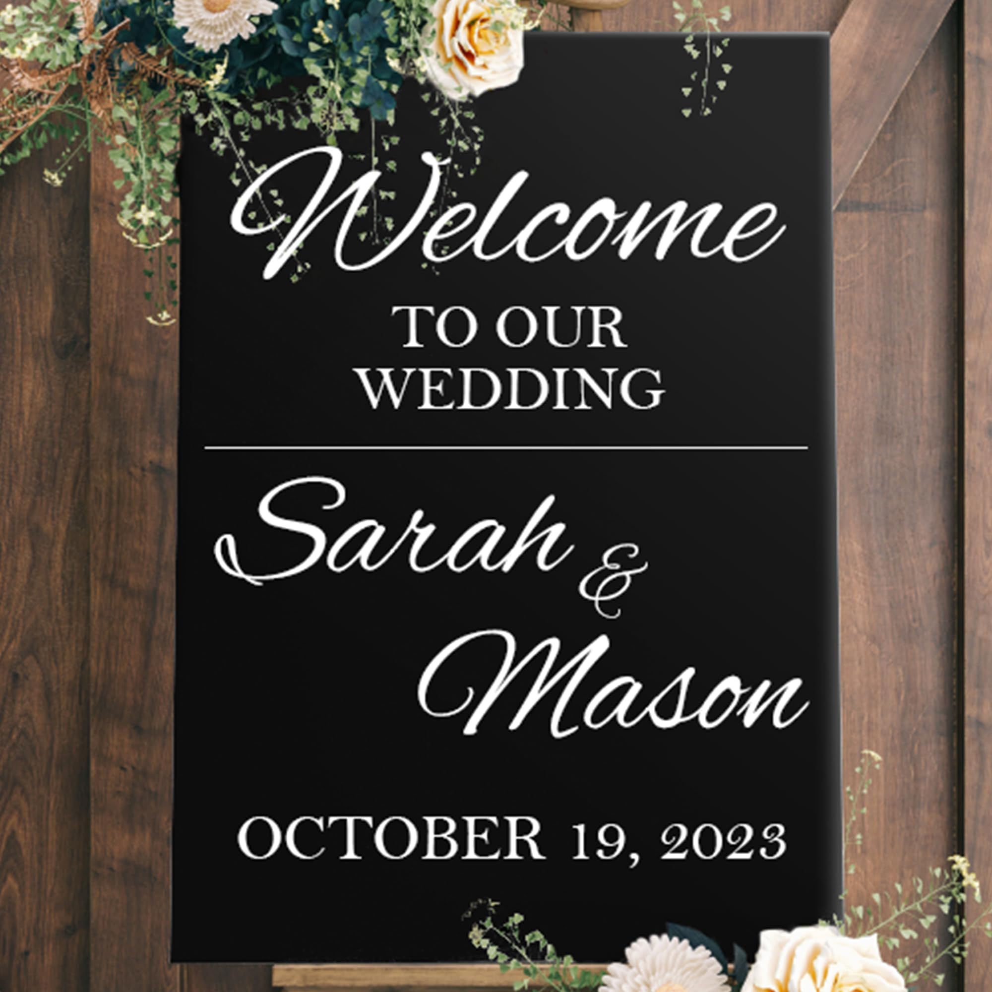 Amazon.com : VulgrCo Wedding Vinyl Art Decal Sitckers - Peronalized ...