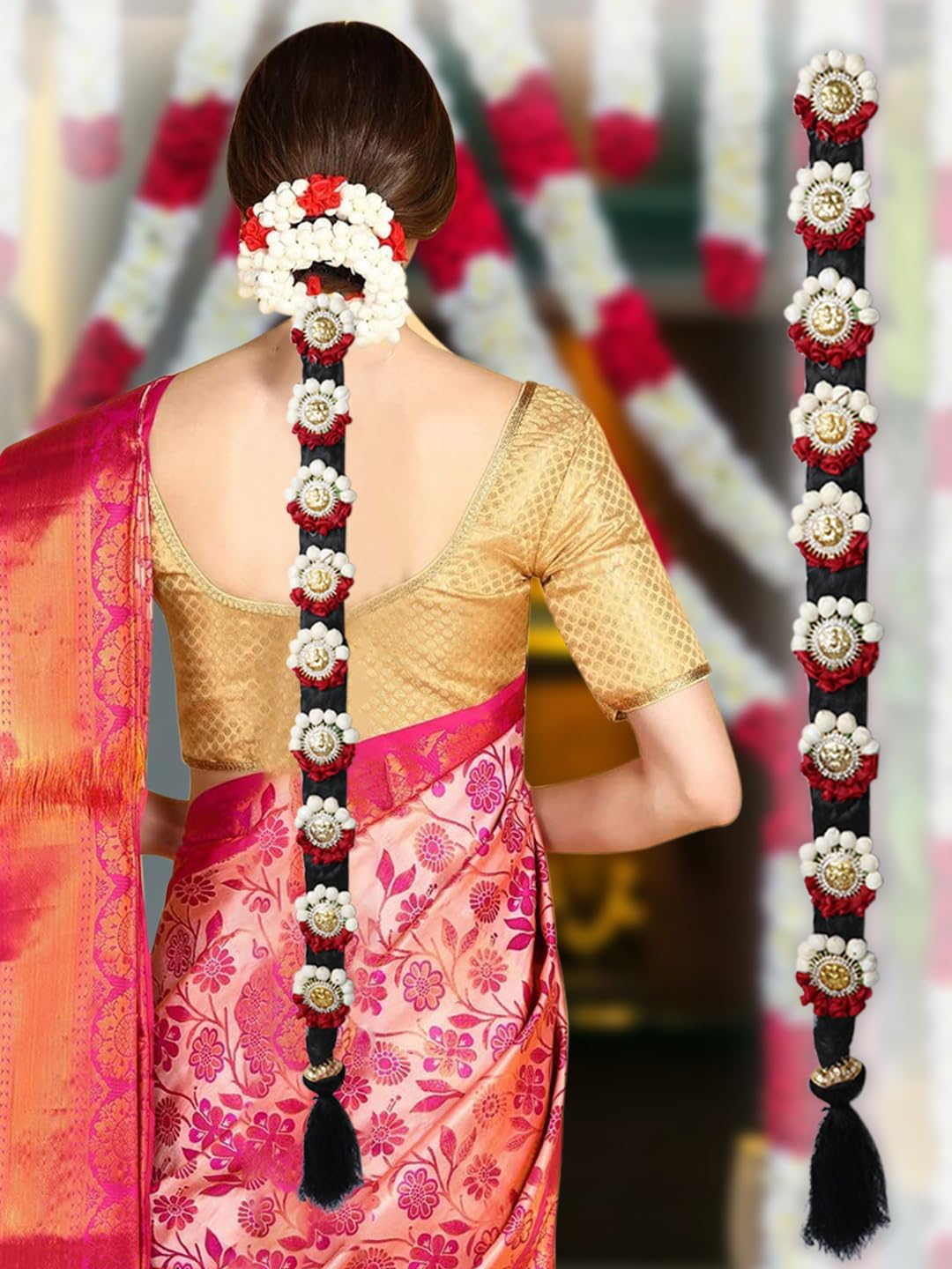 Xivir Bridal False Hair Choti Jada Billalu Set Hair Ornaments Full Moon ...