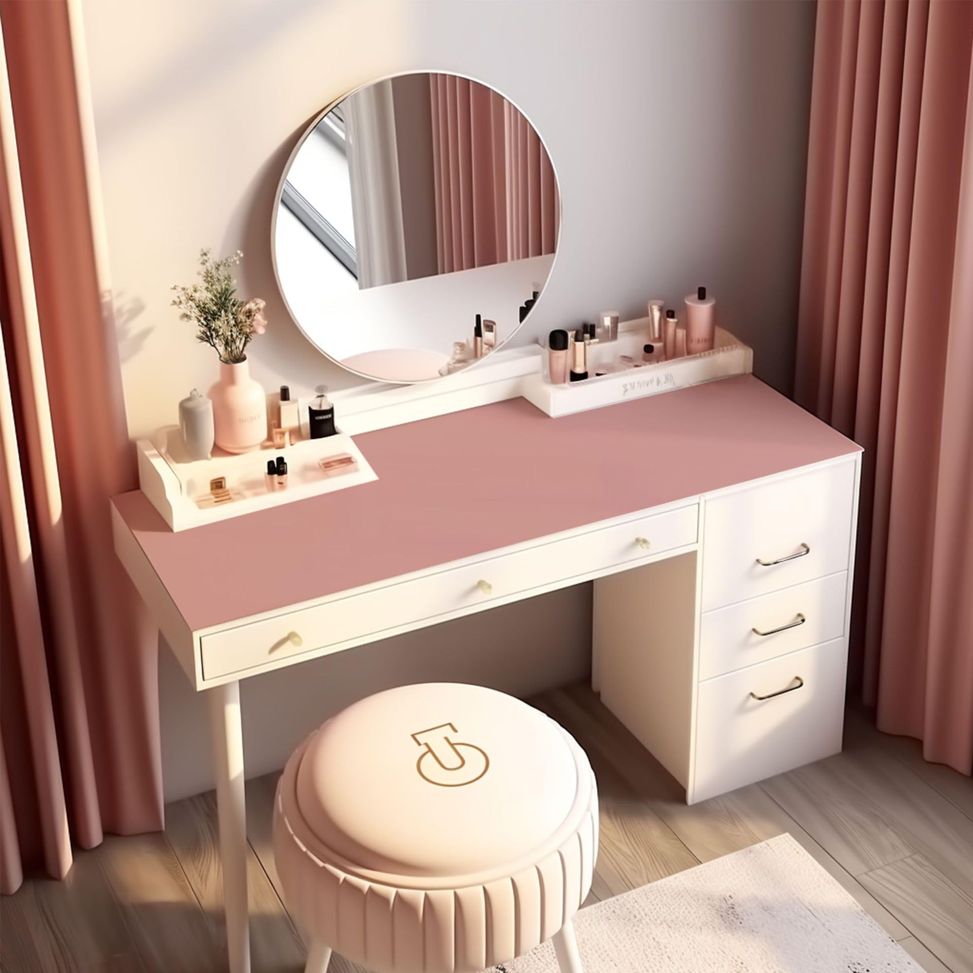 Amazon.com : TOHONFOO Makeup Mat for Vanity to Protect Vanity Desk Top ...