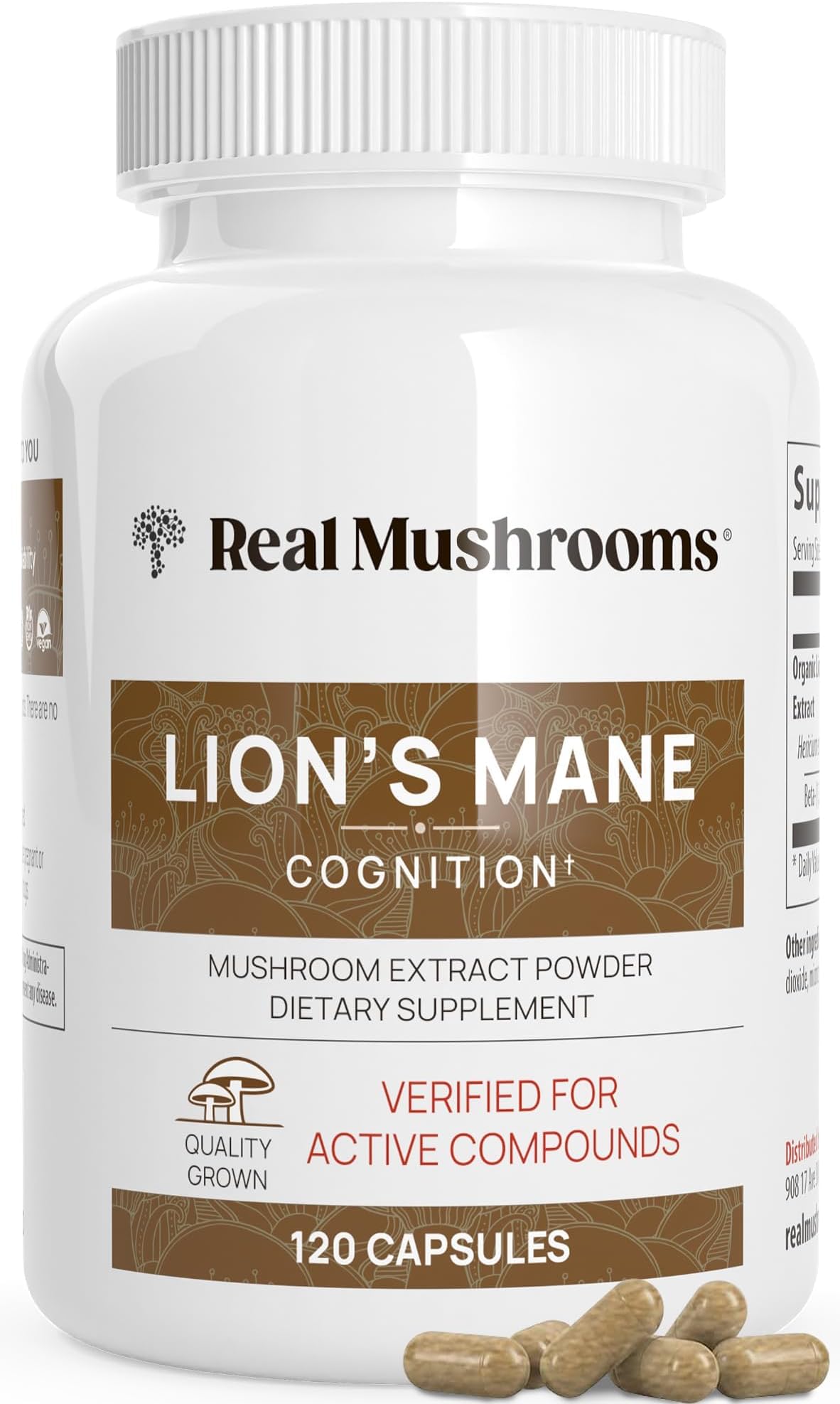Amazon.com: Lions Mane Mushroom Cognition Capsules (120 Capsules) Lions ...