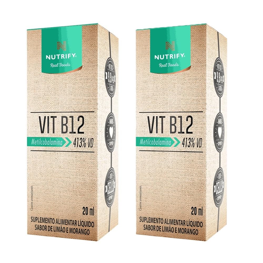 Kit 2X: Vitamina B12 Líquida Nutrify 20ml | Amazon.com.br
