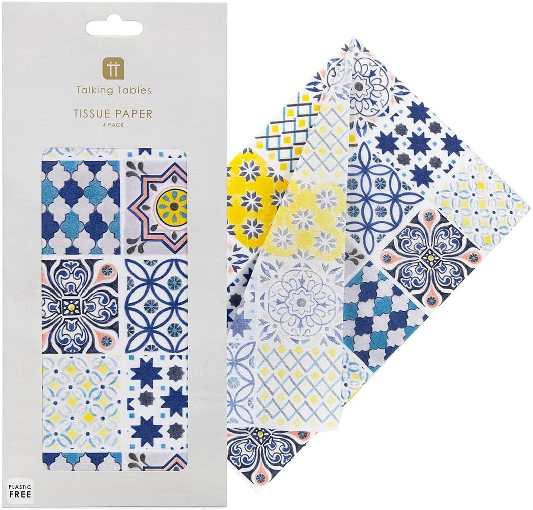 Amazon.com: Talking Tables 4 x Moroccan Themed Colourful Tissue Paper ...